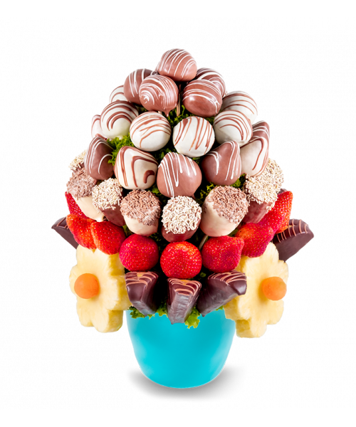 Jahodová kytice z čerstvých jahod | Frutiko.cz