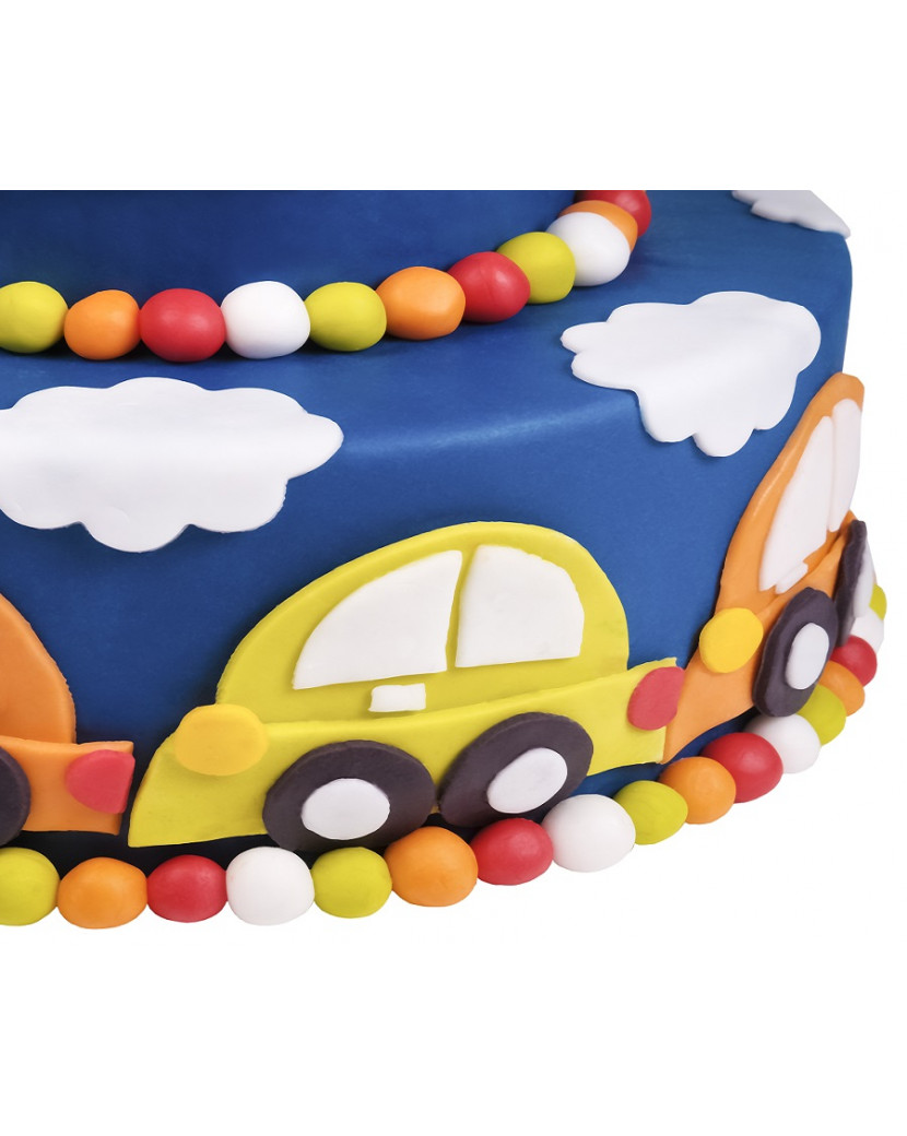 Narozeninový dort pro děti Auta | Frutiko.cz